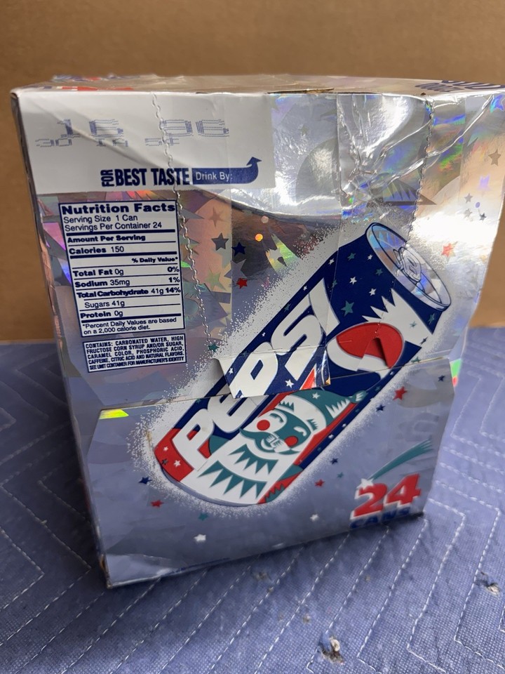 Pepsi 24 Pack Cans Holiday Cutouts Edition Empty Box Cube Nintendo ...