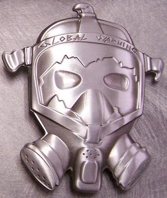 Pewter Belt Buckle Global Warming Warning Climate Change NEW | eBay