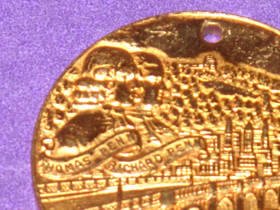 1890 Whitehead & Hoag Co. Thomas Richard Penn Gold Coin | eBay