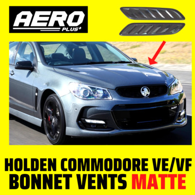 Fake Add Bonnet Vents MATTE BLACK FOR HOLDEN COMMODORE VF VE SS SSV SV6 ...