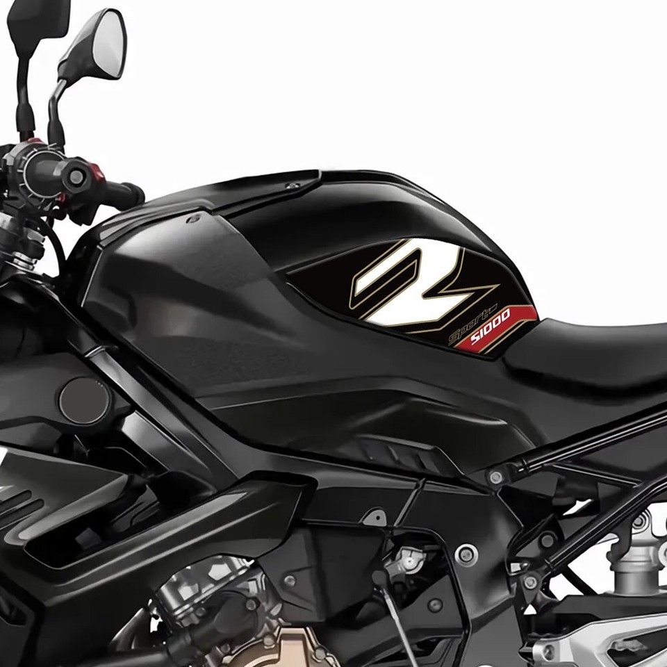 For 2019/2024 BMW S1000R 3D Gel Side Fuel Tank Protector Pad Cover ...