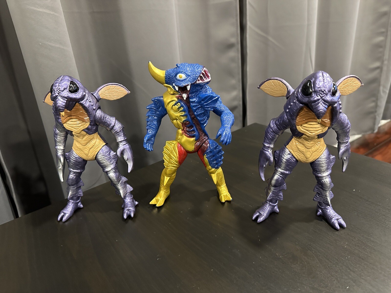 Lot Of 3 Vintage Bandai Power Rangers Goo Fish & Guitardo Villain ...