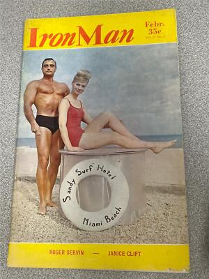 IRONMAN bodybuilding muscle magazine ROGER SERVIN & JANICE CLIFT 2-64 | eBay