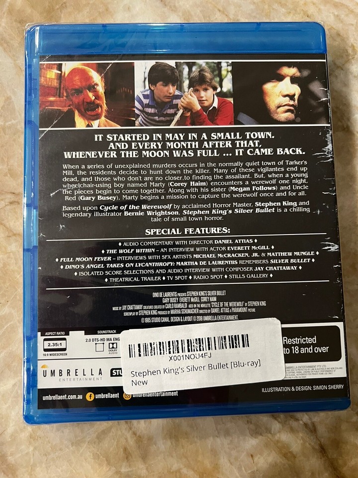 NEW Sealed Stephen King's Silver Bullet (Blu-ray, 1985) | eBay