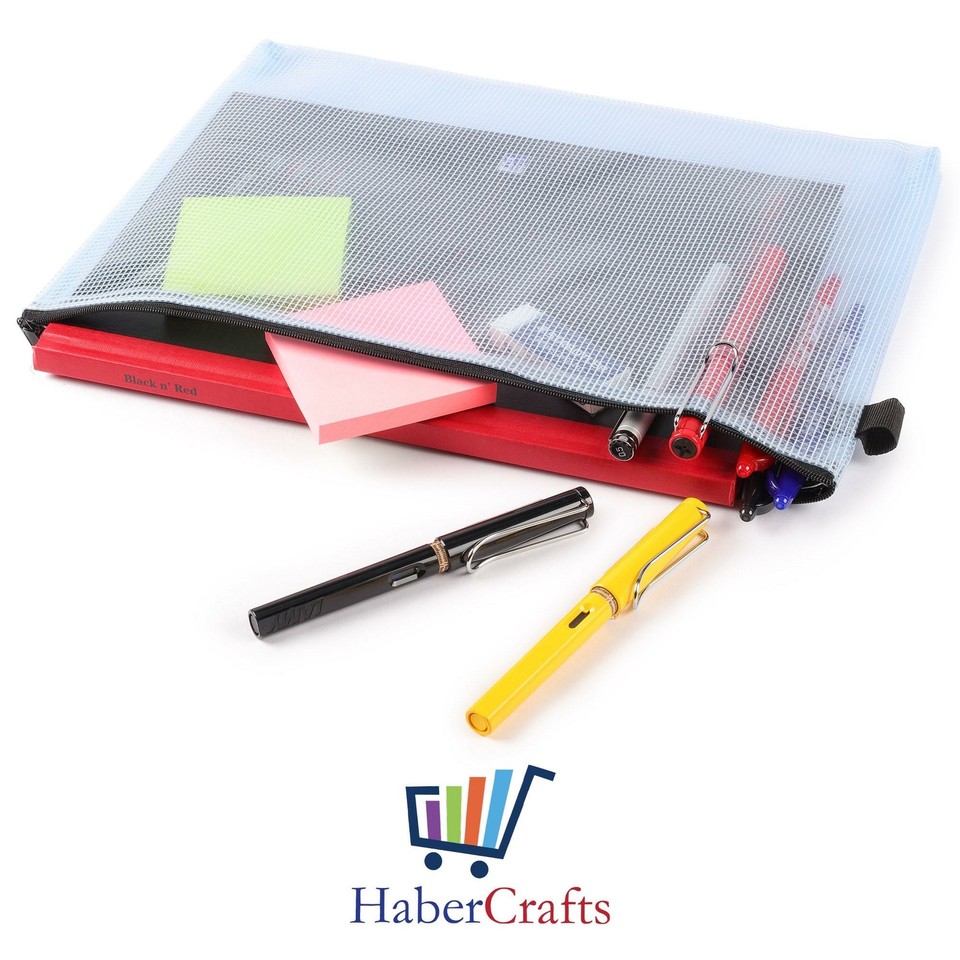 Tuff Bag Zip Wallet Clear Plastic Wallets Zipped Pouch File Pencil Case ...