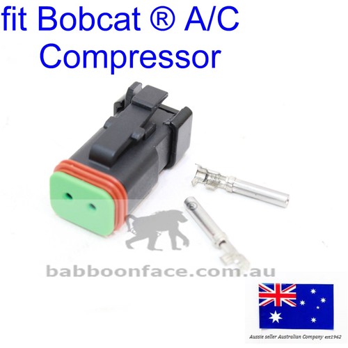 fits Bobcat AC Compressor Female Terminals Housing plug 7279628 T40180 ...