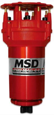 MSD Pro Mag 44 AMP Magneto With 5" Pro Cap Red Finish Band CW Rotation ...