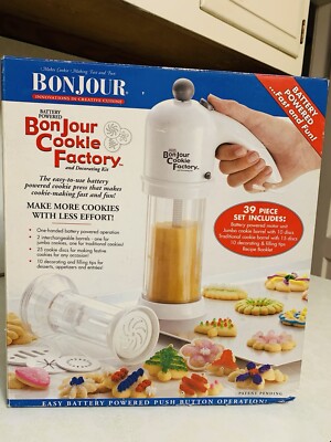 Bonjour Cookie Factory Pre-Owned Original Box Cookie Discs Decorating ...