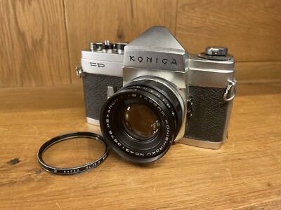 *Near Mint* Konica FP SLR 35mm Film Camera Hexanon 52mm F/1.8 Lens From ...