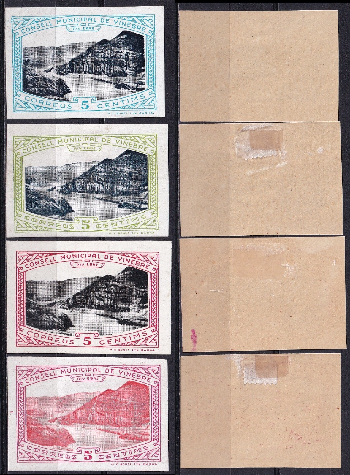 SCW Local Republican Labels Vinebre Allepuz 13/16(C) Rio Ebro | eBay