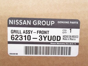 Genuine OEM Nissan 62310-3YU0D Front Bumper Radiator Grille 2015-2019 ...