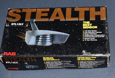 Rab Lighting STL12LV Stealth Sensor 110 Degrees View LED Detection NOS ...