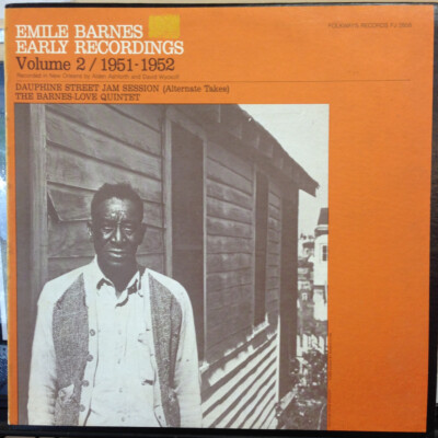 Emile Barnes Early Recordings Volume 2 Folkways Promo LP | eBay