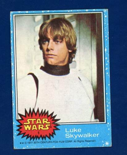 1977 Topps Star Wars #1 Luke Skywalker Rookie Card- Free Shipping | eBay