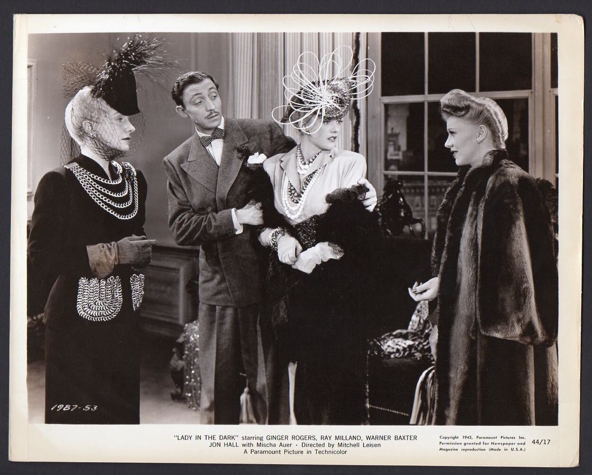 Phyllis Brooks Ginger Rogers Lady In The Dark,' With Ginger Rogers,