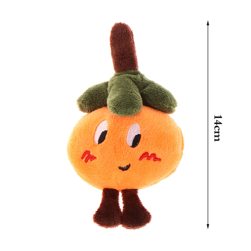 Cartoon Fruit Persimmon Soft Stuffed Doll Keychain Bag Pendant Plush ...