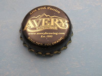 Bière Bouteille Couronne Casquette Avery Brewery ~ Live Avec Passion ~ Roche , | eBay