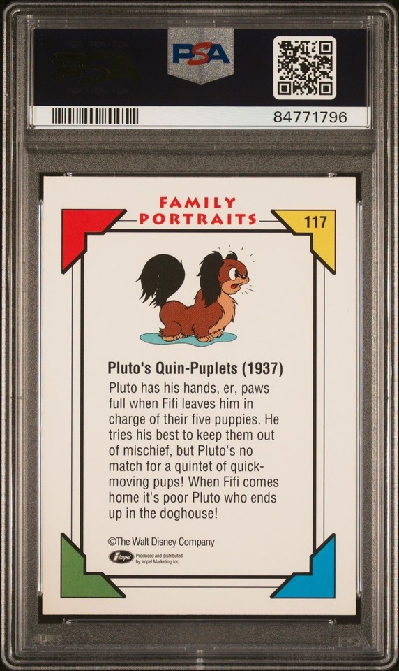 1991 IMPEL DISNEY COLLECTOR CARDS PLUTO’S QUIN-PUPLETS #117 PSA 7 | eBay