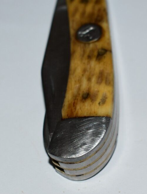 Vintage White Tail Cutlery Pakistan Handmade Stag Horn 055 Pocketknife ...