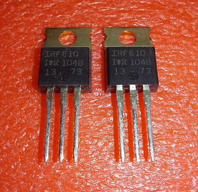 10pcs/lot IRF610,MOSFET 200V N-CH HEXFET,3.3 A,1.5 Ohms,TO-220AB-3, IR ...