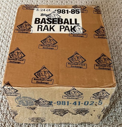 1985 TOPPS BASEBALL FACTORY SEALED UNOPENED RACK CASE BBCE = 3 BOXES ...