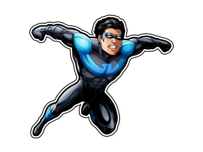 Nightwing Dick Grayson #1 Comic Sticker Waterproof Vinyl Decal Die-Cut ...