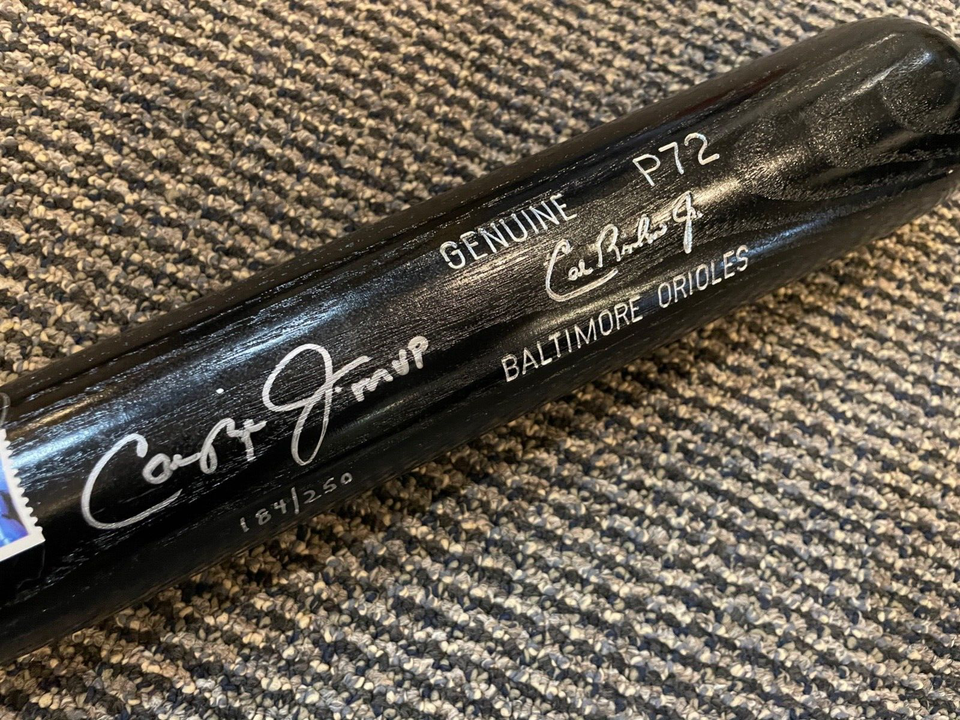 7/10 2001 CAL RIPKEN JR. ORIOLES HOMERUN LAST ALL STAR GAME SIGNED BAT ...