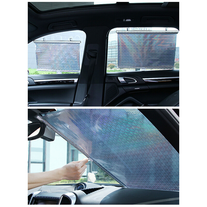 40*60cm Car Retractable Sunshade Auto Side Window Roller Visor Sun ...