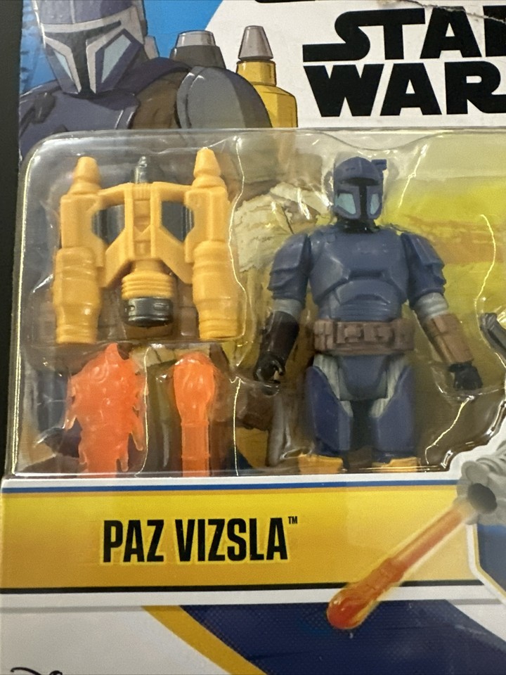 Hasbro Star Wars Paz Vizsla w Jet Pack & Rocket Launcher 4in Figure NEW ...