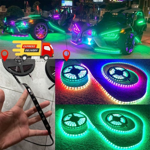 4PCS 1.4Meters 5FT 60" Tinted Smoked LED PCB RGB CHASING Light Strips ...