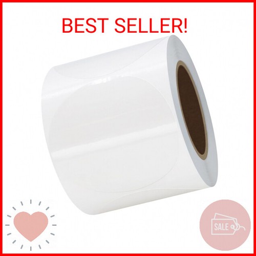 Hybsk Clear Seal Sticker Labels 2 inch Round Circle Wafer Stickers ...