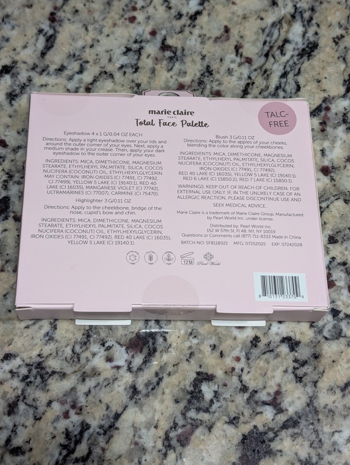 Marie Claire Paris Total Face Palette Natural Charm New Sealed | eBay