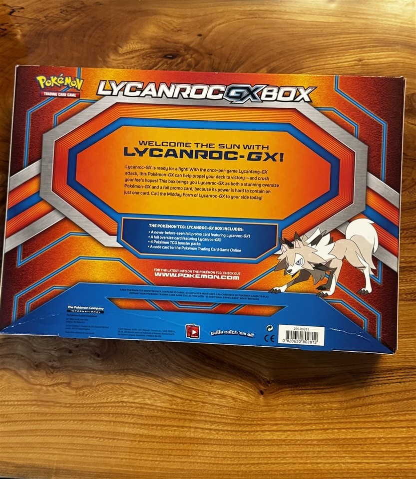 POKEMON TCG LYCANROC GX BOX EVOLUTIONS PACK FACTORY SEALED NEW | eBay