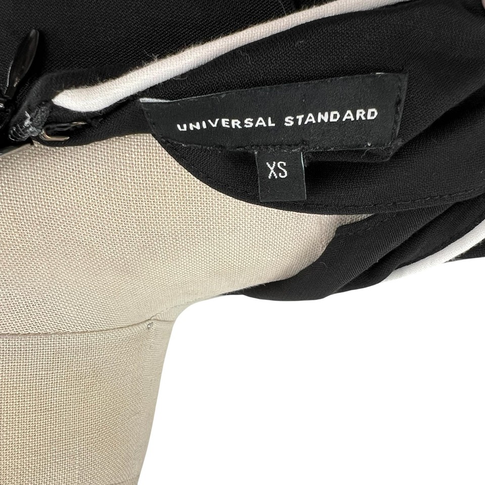 Universal Standard Arga Outline Black & White Trim Dress Size XS / Size ...