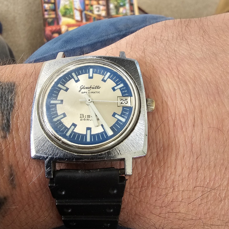 Glashutte original Spezimatic Bison Watch, Working In Good Vintage Con ...