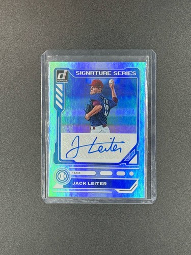 2023 Donruss Jack Leiter Blue Signatures Series Prospect Autograph | eBay