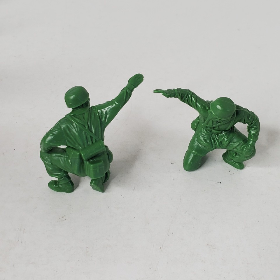 Vintage MARS WWII Plastic Toy Soldiers Set 32038 Lot 10 Figures 5 Poses ...