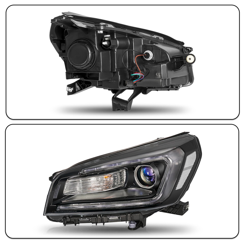 For 2013-2016 GMC Acadia Halogen LED DRL Projector Headlights Assembly ...