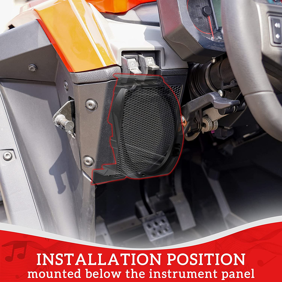 Under Dash Speaker Pods for Polaris RZR PRO XP XP4 RZR PRO R RZR Turbo ...