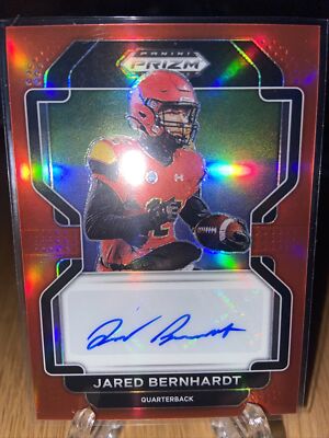 JARED BERNHARDT RC AUTO 2023 Panini Prizm Draft /199 Autographs Red #28 ...