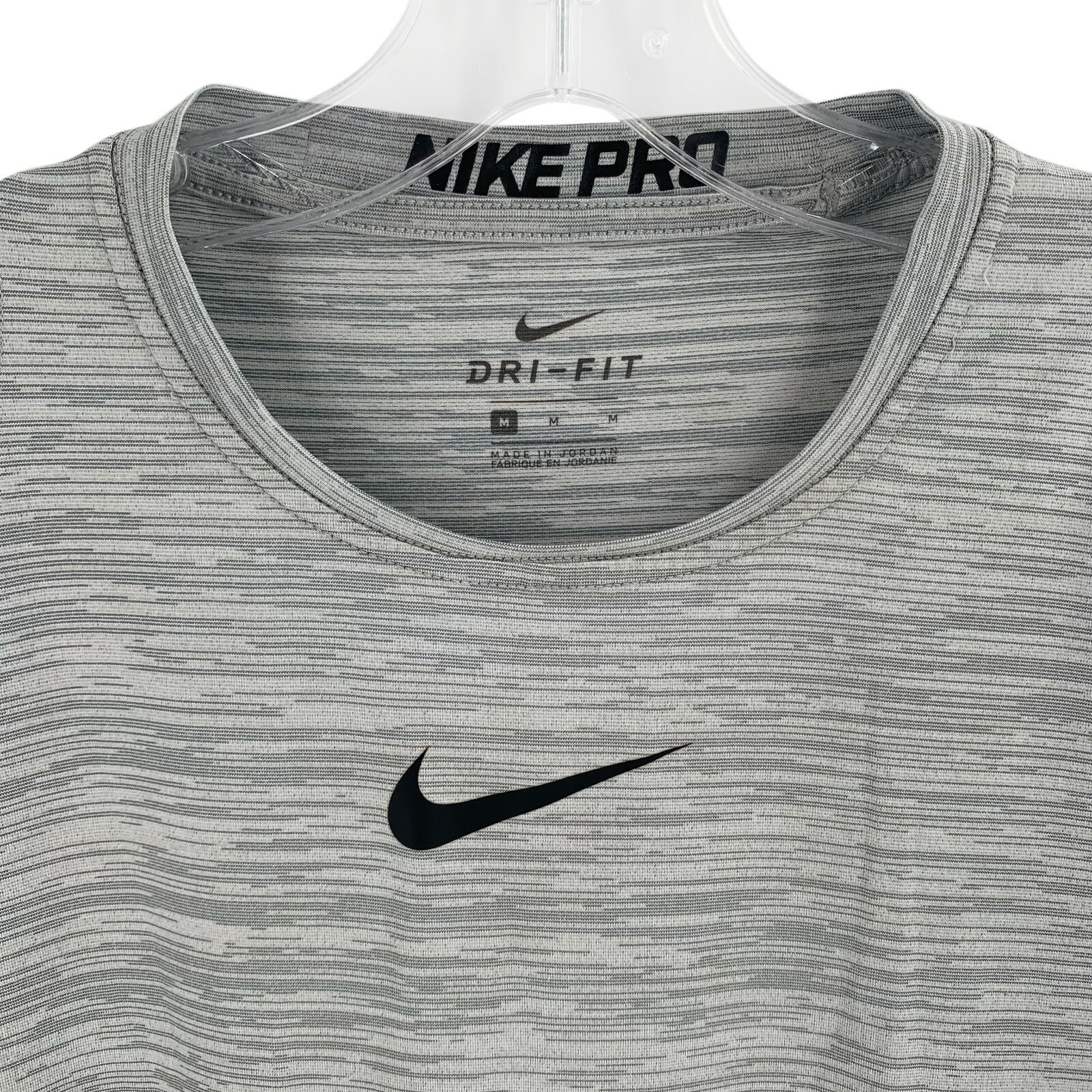 Nike Pro Shirt Mens Medium Gray Dri-Fit Lightweight A… - Gem