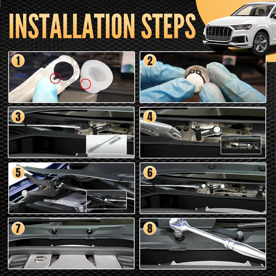 Bentley Bentayga Wiper Linkage Push Rod Bushes Repair For Audi Q7 ...