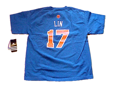 Jeremy Lin Jersey T Shirt NBA New York Knicks Jeremy Lin LINSANITY