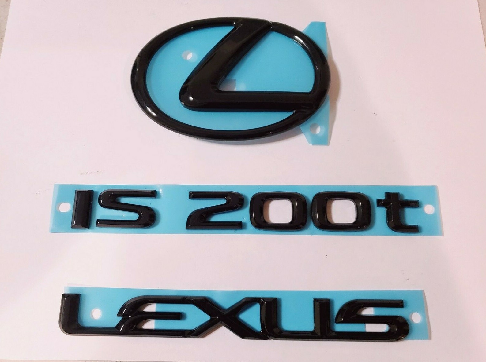 FITS LEXUS IS200T PEARL BLACK EMBLEM REAR TRUNK EMBLEM KIT 2016 ...