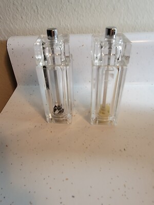 MR. DUDLEY ACRYLIC SALT & PEPPERMILL SHAKERS | eBay