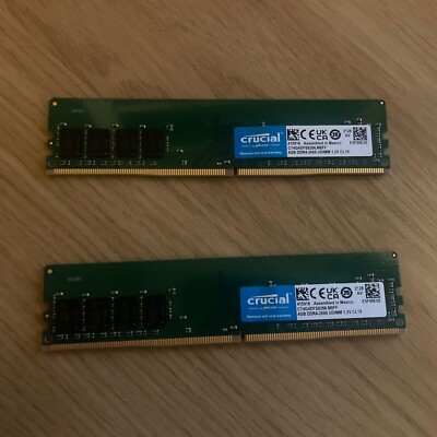 Crucial 8GB Kit (2 X 4GB) DDR4-2666 UDIMM Desktop Memory | eBay