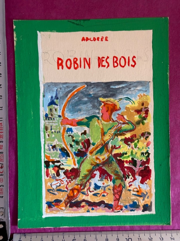 Aquarelle Jean Terles Portrait Robin Des Bois Ivanhoé Sherwood Archer ...