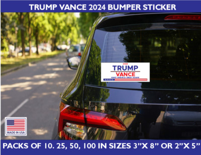 TRUMP VANCE MAGA BUMPER STICKER - 2 SIZES AVAILABLE | eBay