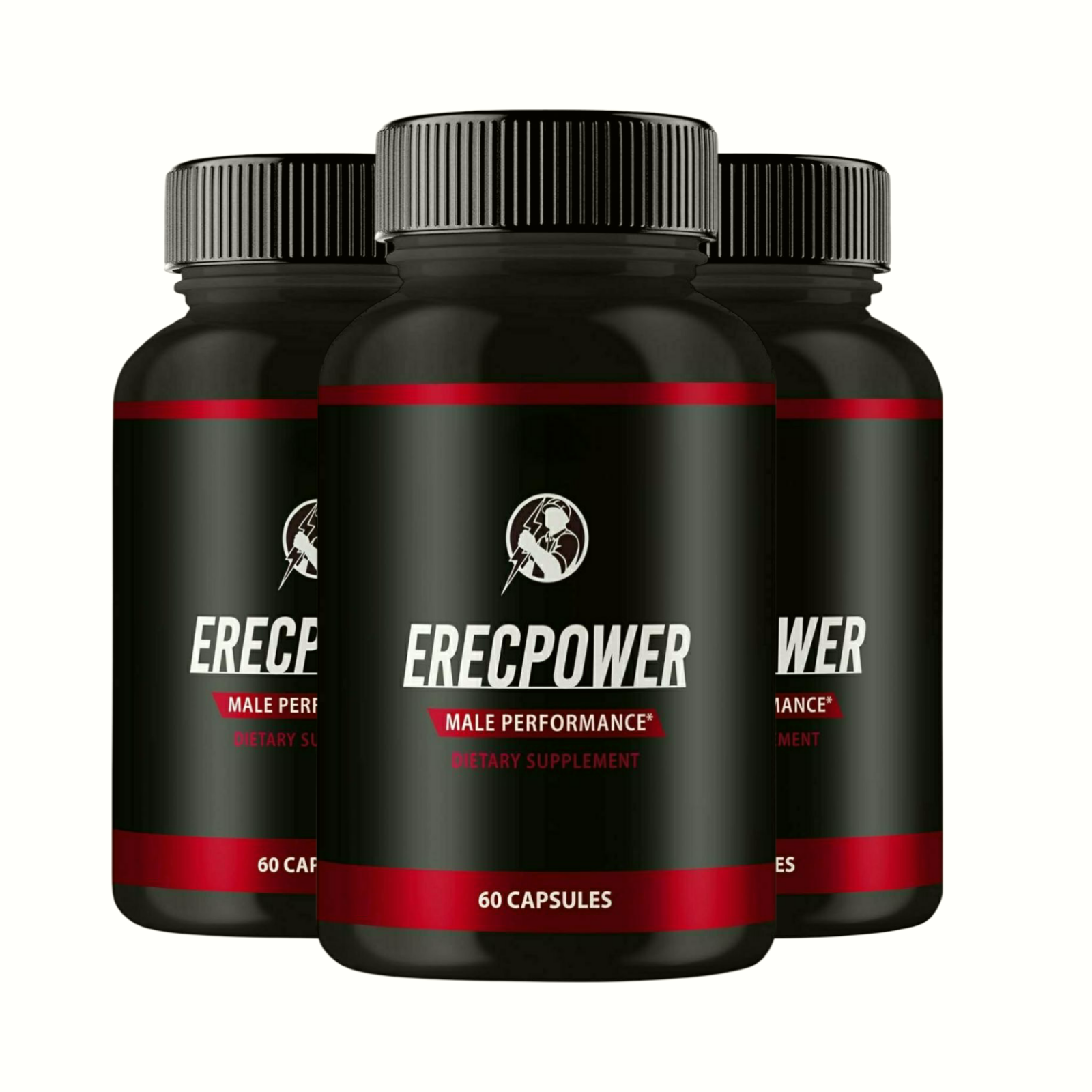 3-Pack ErecPower For Men Extra Strength Mens Supplement Erec Power- 180 ...