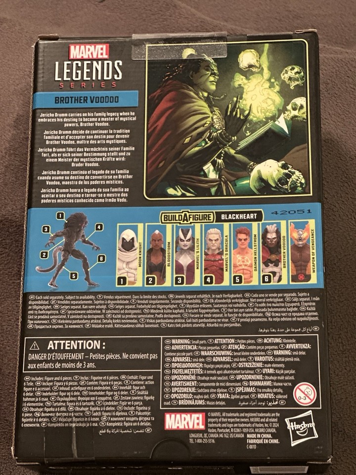 Marvel Legends Strange Tales NO Black Heart BAF BROTHER VOODOO 6 ...